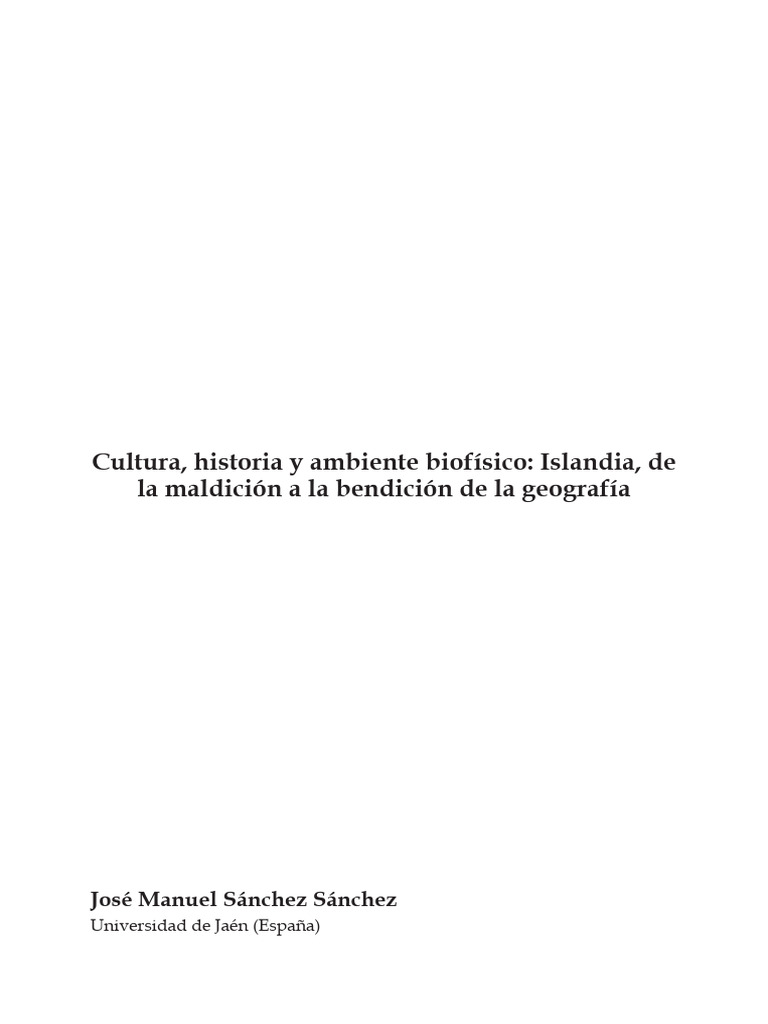 Dialnet-CulturaHistoriaYAmbienteBiofisico-8630784 | PDF | Islandia | Saga