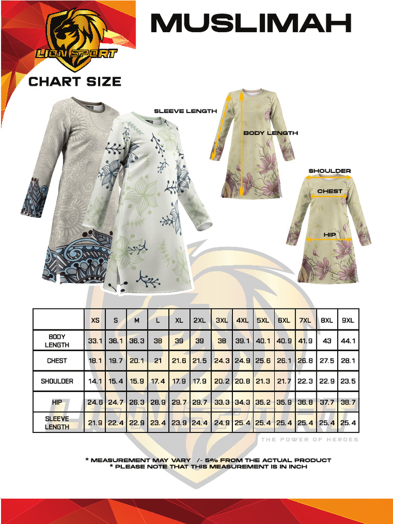 Muslimah Chart Lion 2024 | PDF