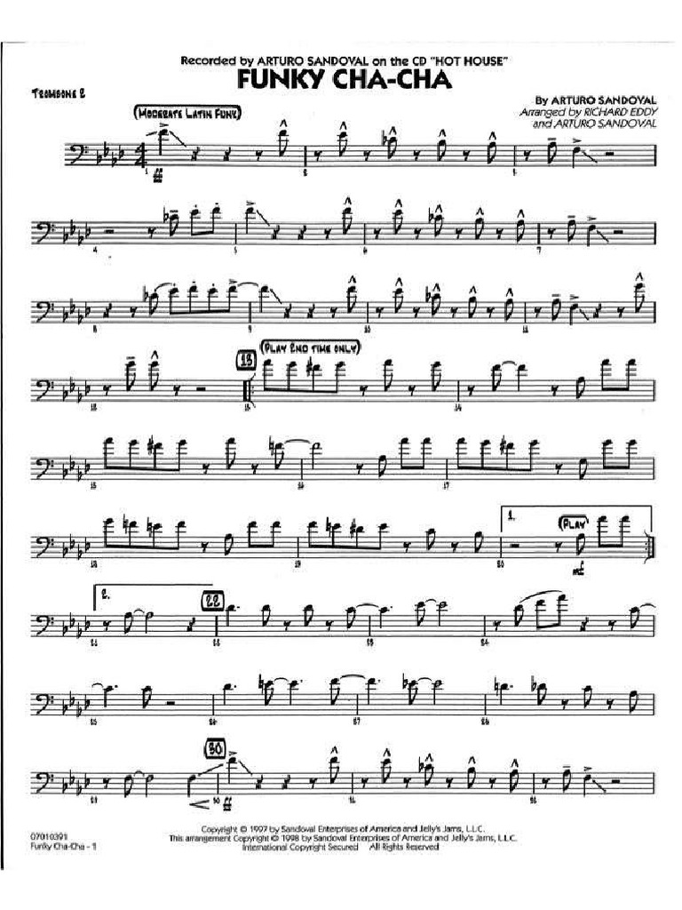 funky-cha-cha-22-638 TROMBON 2 | PDF