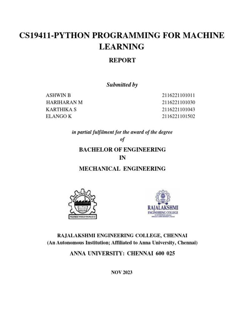 Mini Project-1 | PDF