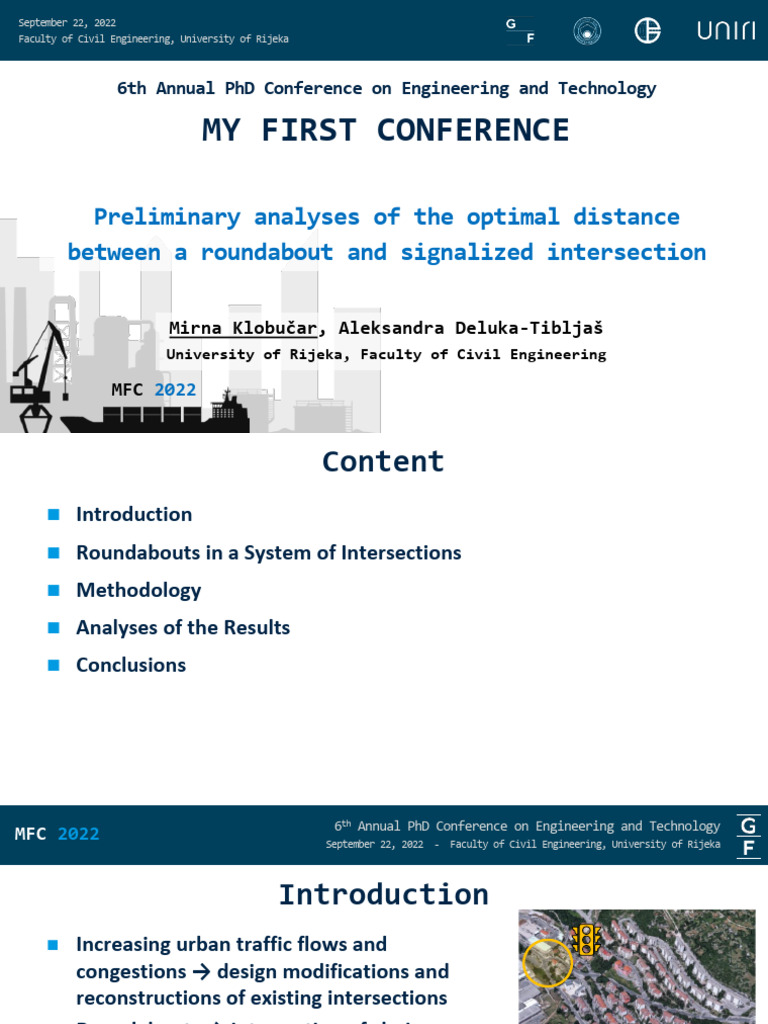Preliminary Analyses of Optimal Distance Between Roundabout and Signalized Intersection - 2 ...