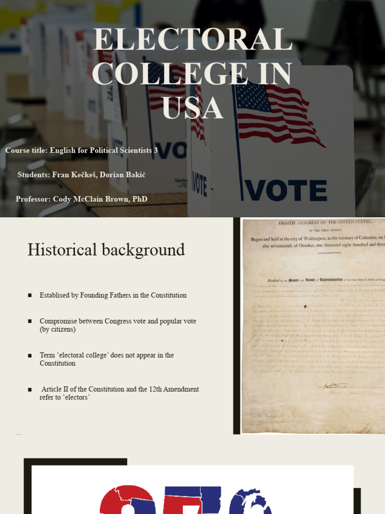 Electoral College | PDF | Politics