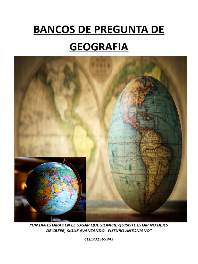 BANCOS DE PREGUNTA DE GEOGRAIA 1ER EXAMEN (Recuperado Automáticamente ...