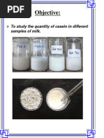 To Study The Quantity of Casein in Different Samples of Milk. | PDF ...
