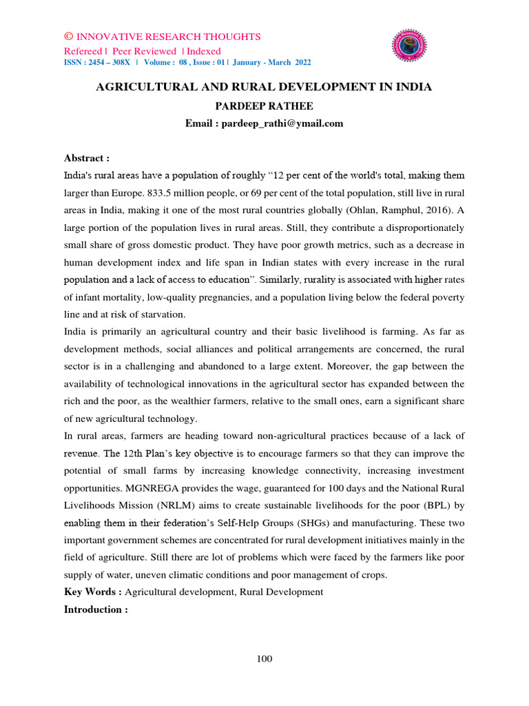 AGRICULTURAL AND Modern Geographical Thought | PDF | Agriculture | Poverty