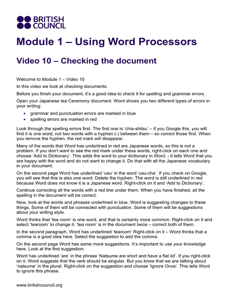 Module 1 - Video 10 | PDF | Comma | Writing Module 1 - Video 10 | PDF | Comma | Writing
