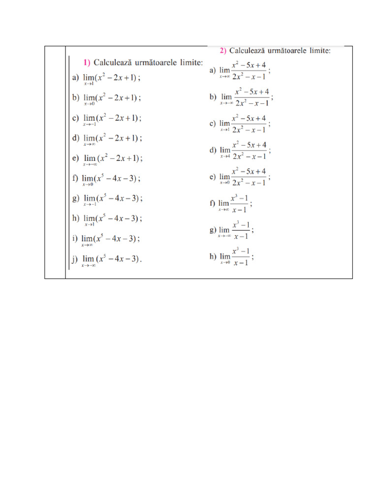 Limite de Functii | PDF