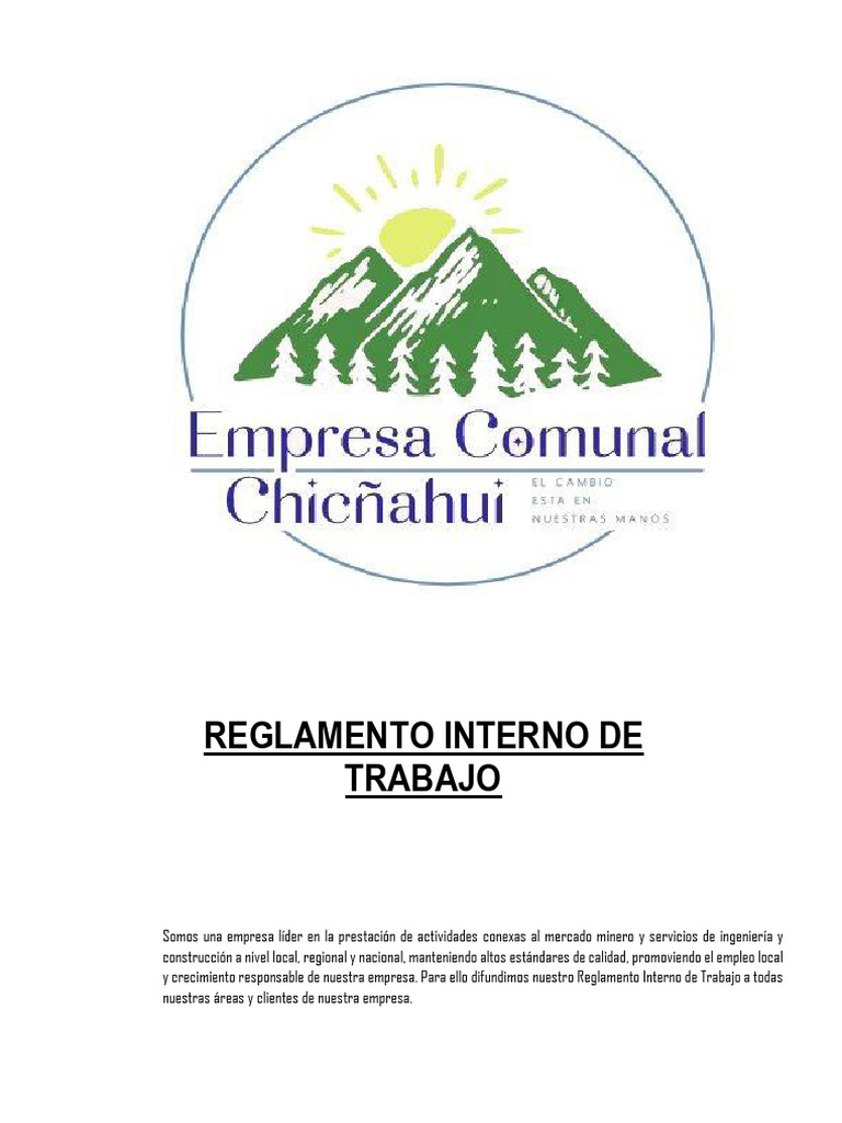 Reglamento Interno de Trabajo | PDF | Derecho laboral | Business