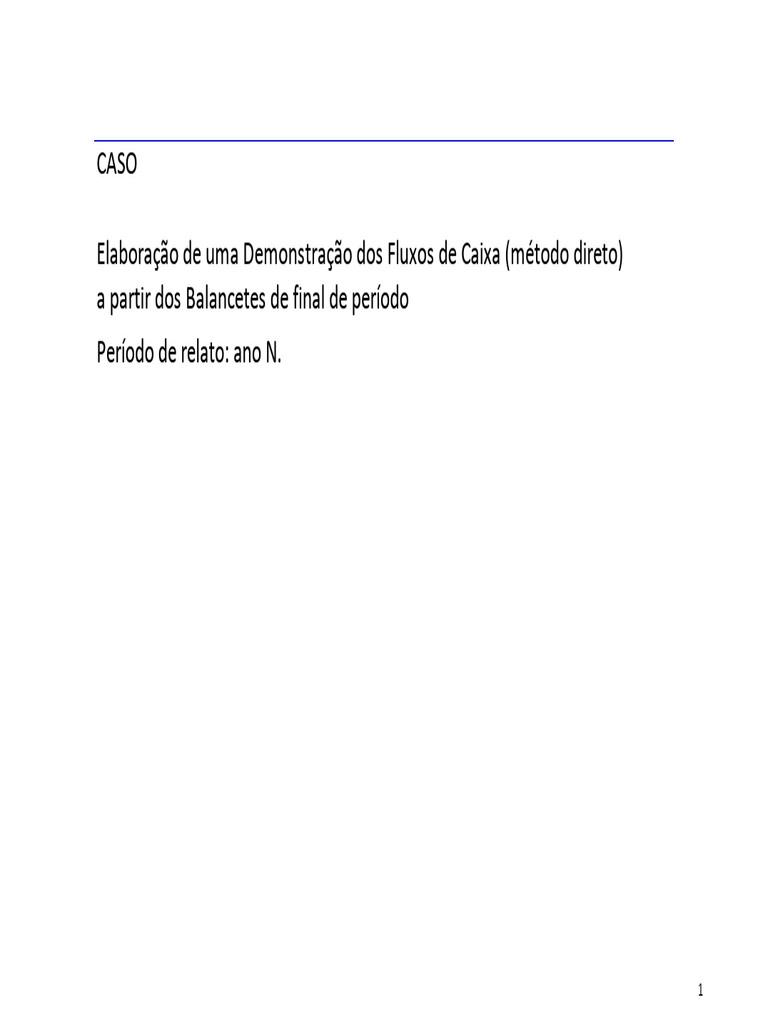 Caso Resolvido L Mapa Fluxos Caixa L Total | PDF | Fluxo de caixa ...