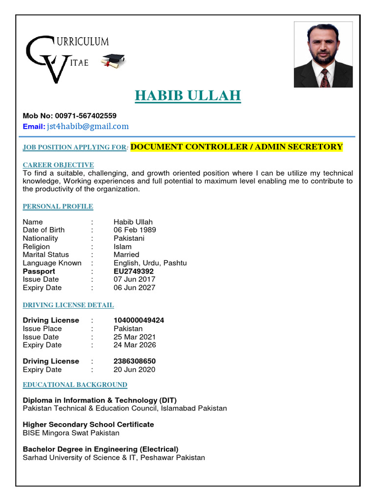 Document Controller Pdf Pakistan Communication