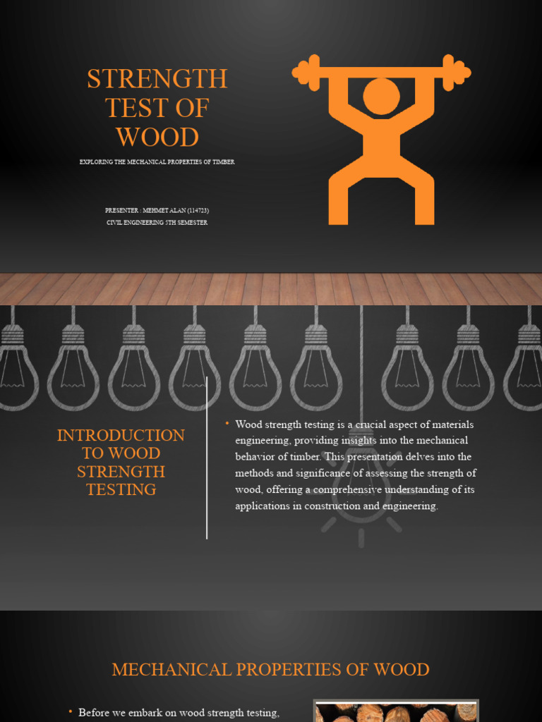 Strength Test of Wood | PDF