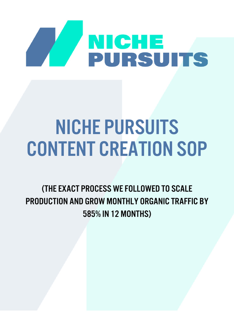 Niche Pursuits Content Creation SOP | PDF | Search Engine Optimization ...