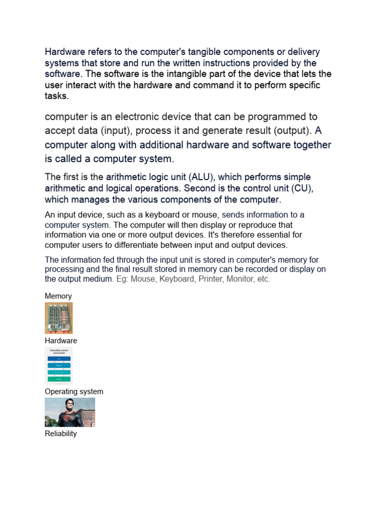 Computer Aspect | PDF | Computer Hardware | Input/Output