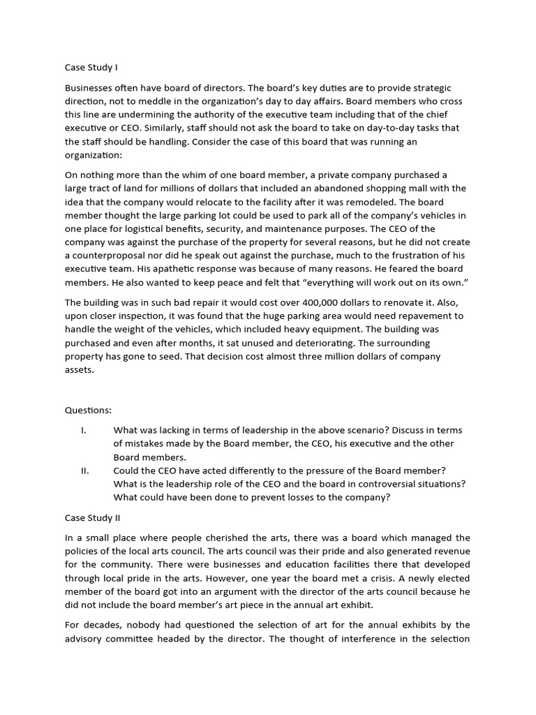 Leadership Failures in Organizational Decisions | PDF | Career & Growth ...