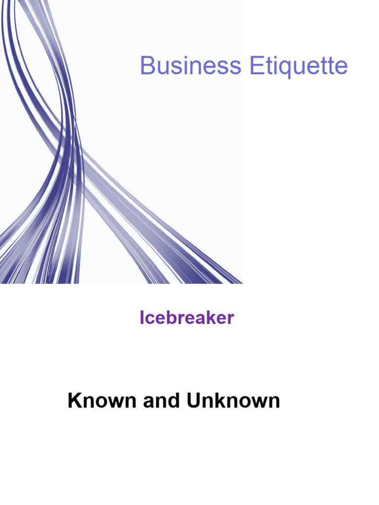 Business Etiquette Essentials | PDF | Morality | Social Psychology