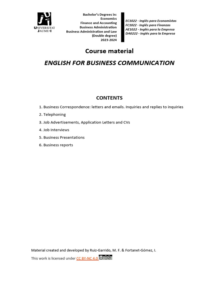 English For Economists 2 | Download Free PDF | Communication | Persuasion