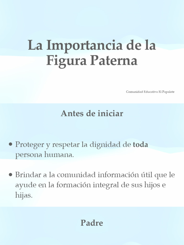 La Importancia de La Figura Paterna | PDF