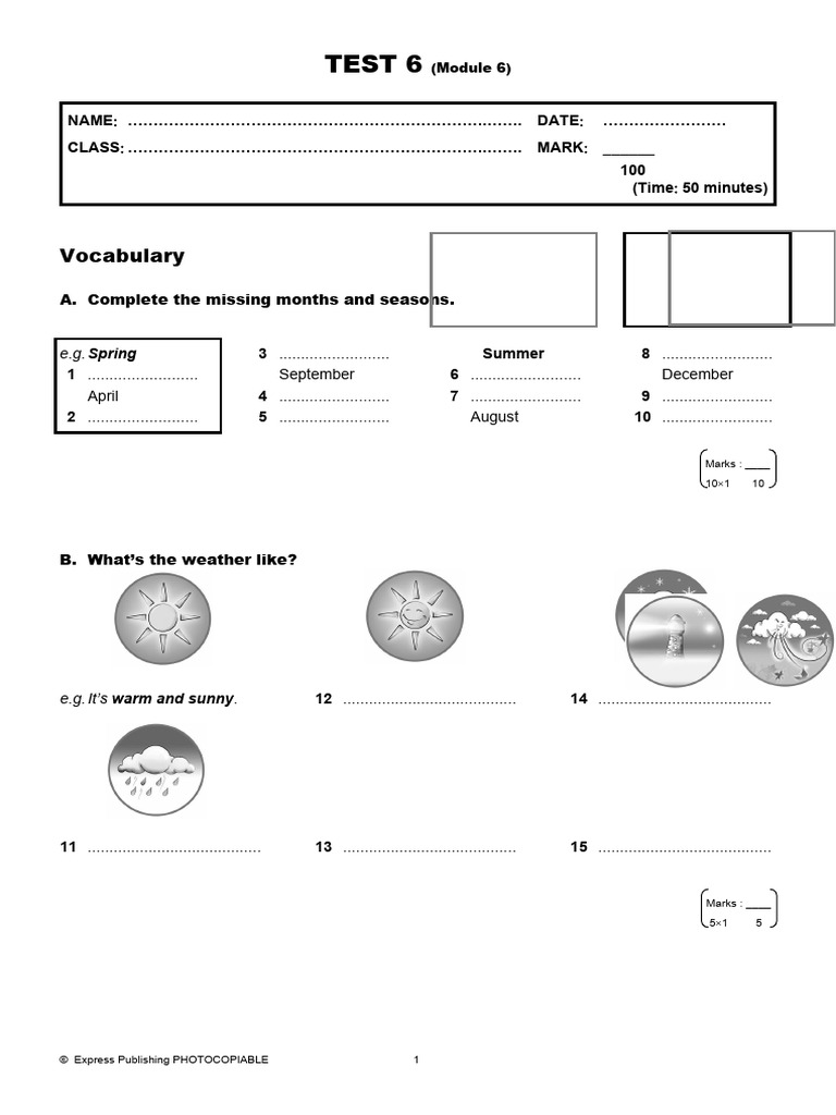 Access 1 Int Test 6 Pdf