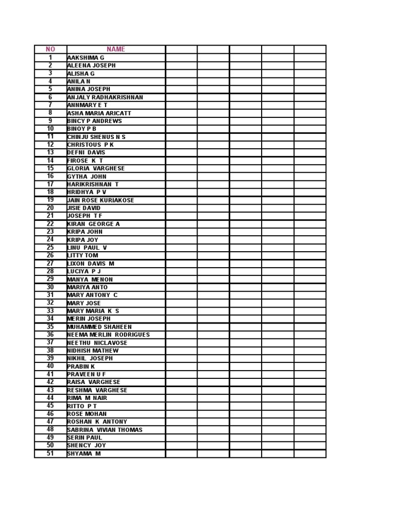 2007 Name List | PDF | Sports & Recreation | History