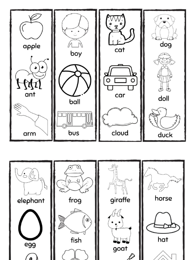 ABC Vocabulary 3 Words PRINT | PDF