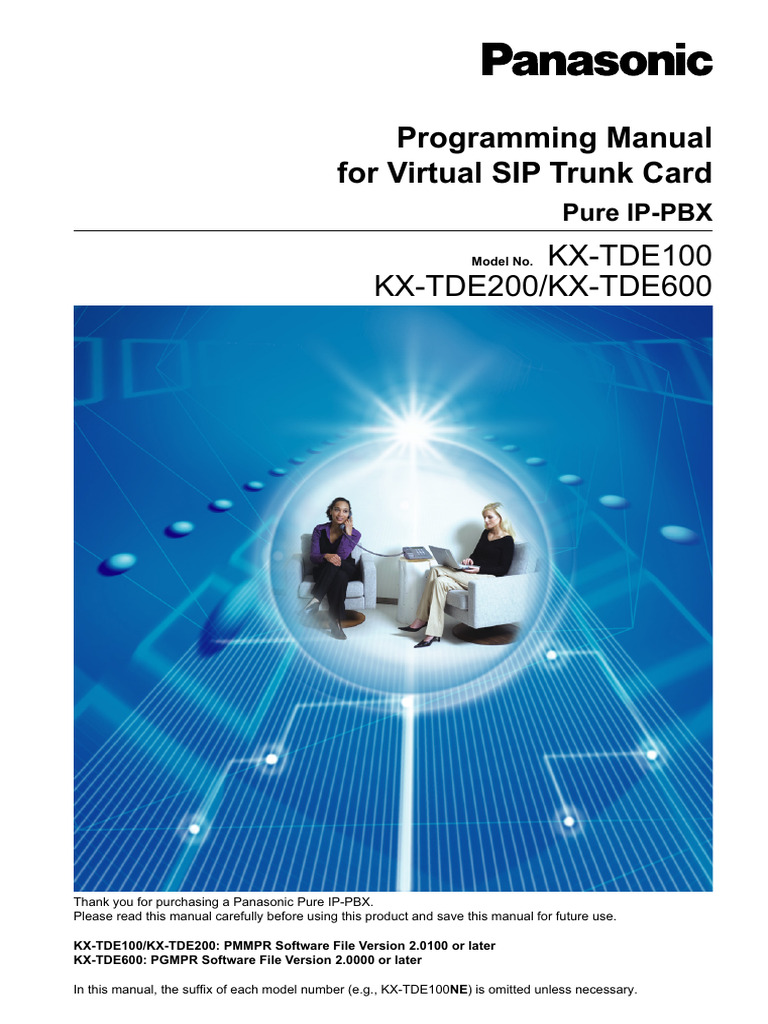 Tde200 Virtual Sip Trunk Pdf Voice Over Ip Session Initiation