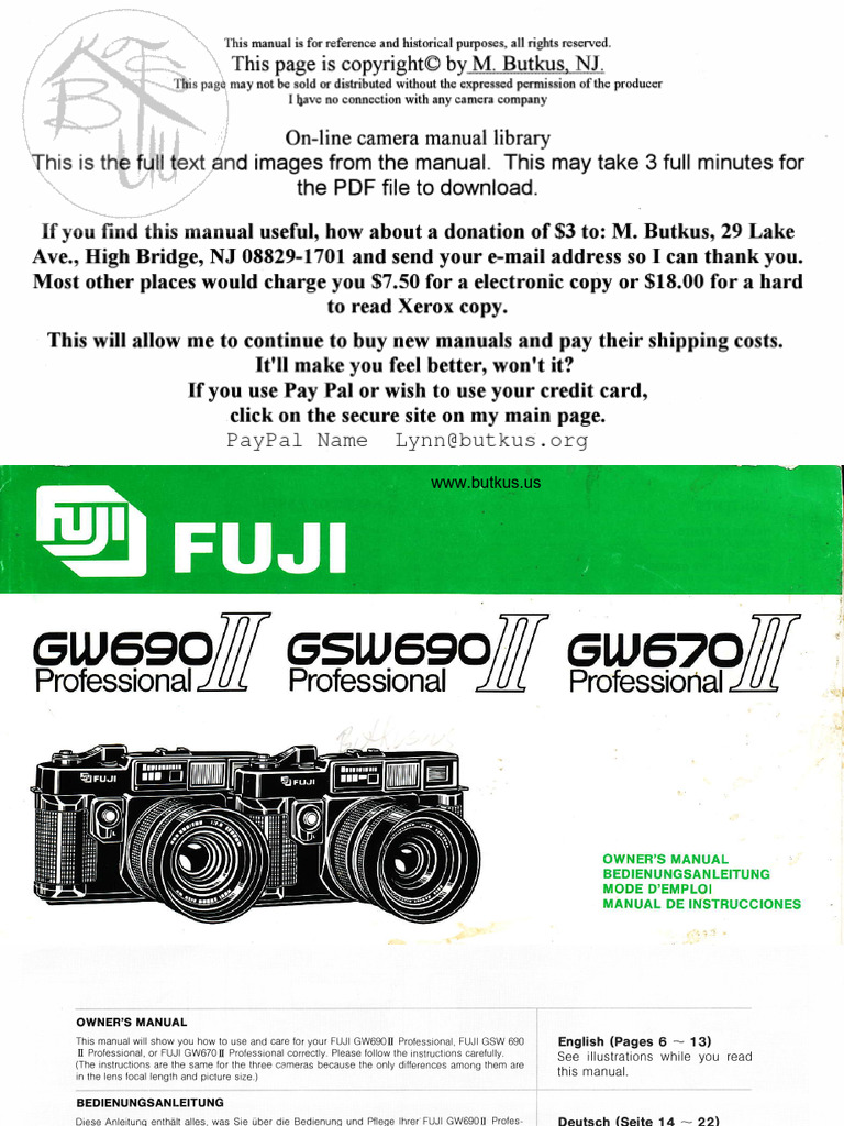 Fuji gw-gs690 II gw670 II | PDF