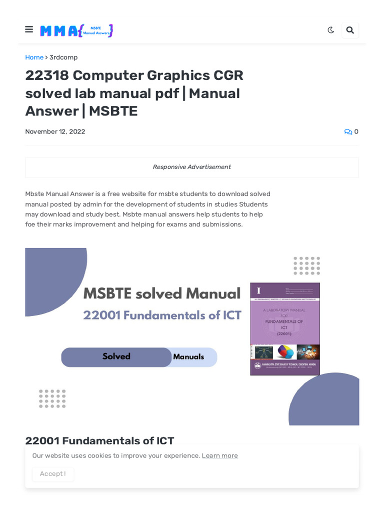 Computer Graphics CGR Solved Lab Manual PDF - Manual Answe | PDF | Educational Technology ...