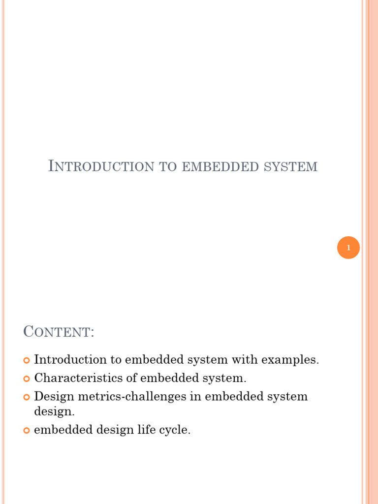 Challenges in Embedded System Design EDLC | PDF