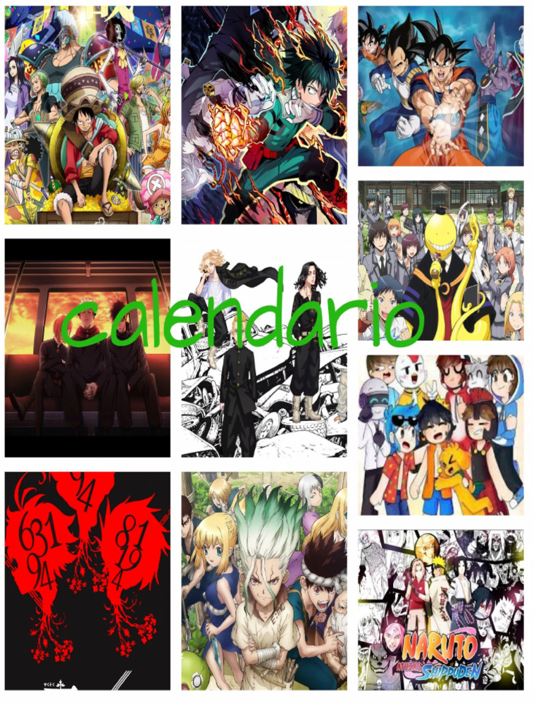 Calendario Anime 2025 y 2026 | PDF