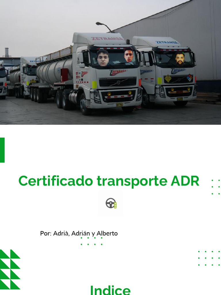 Presentacion ADR. | PDF