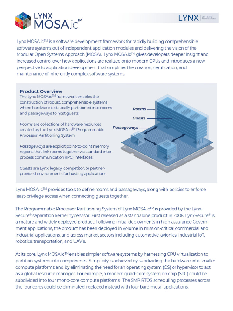 LYNX Delivering MOSA Brochure 2021 | PDF | Operating System | Central Processing Unit