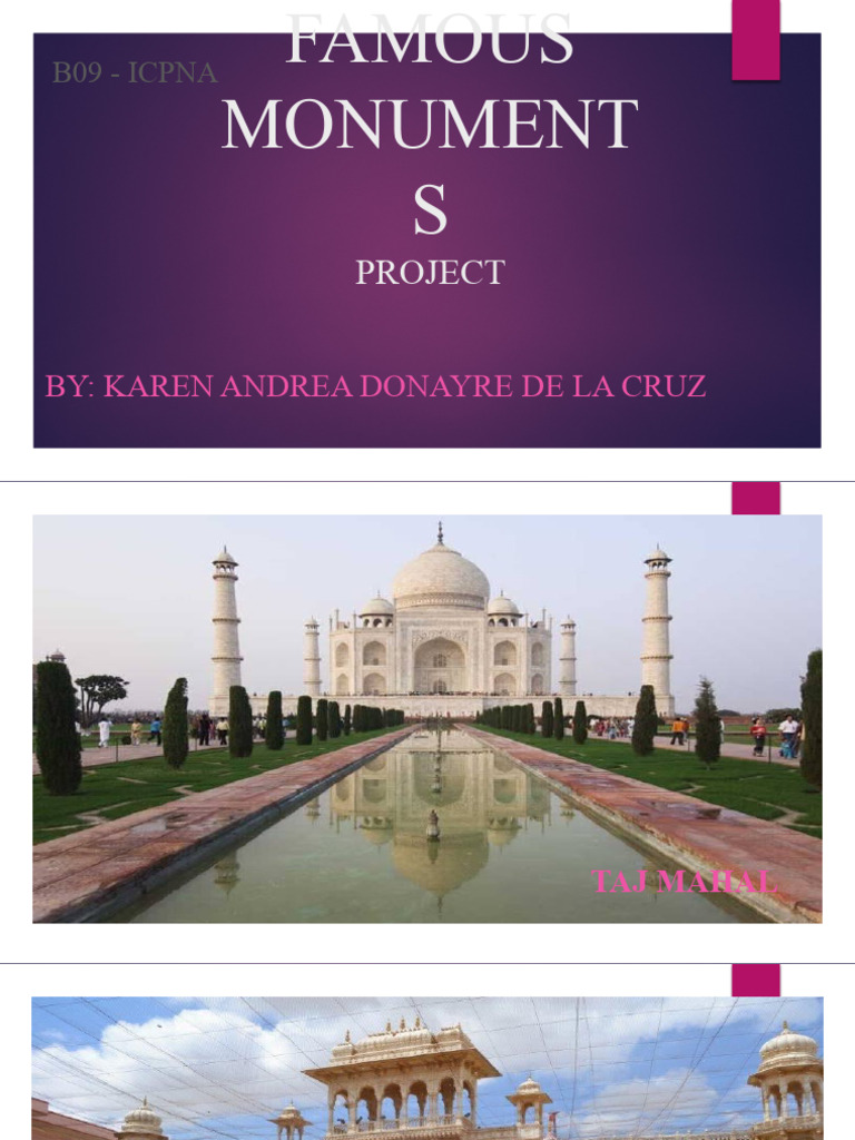 Famous Indian Monuments Project | PDF | Social Science | Religion ...