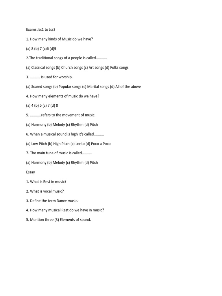 Exams Jss1 To J-WPS Office | PDF