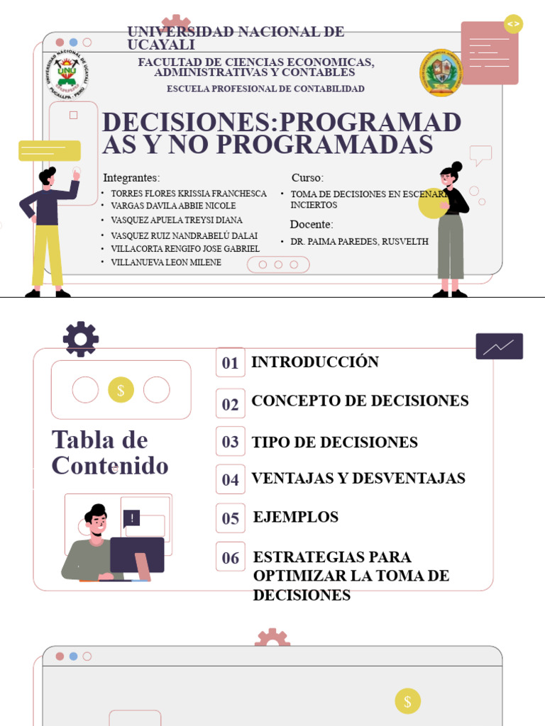 Tipo de Decisiones | PDF | Toma de decisiones | Creatividad