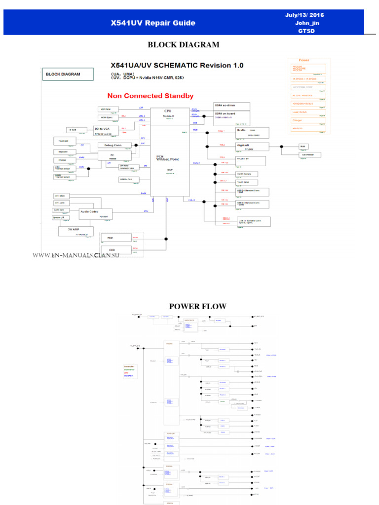X541UV Schematic and Repair Guide | PDF | Electrical Engineering ...