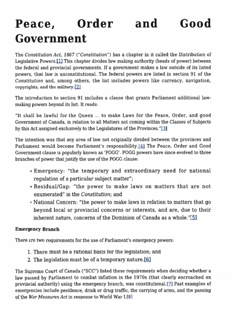 POGG | PDF