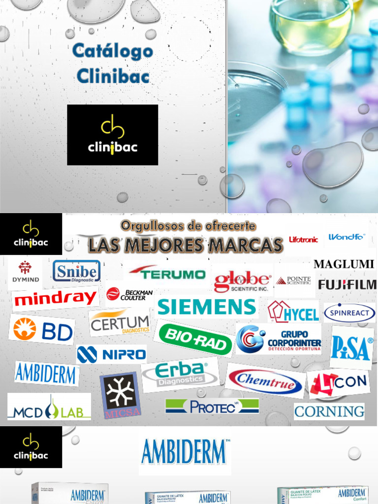 Catálogo Clinibac | Descargar gratis PDF | Electrólito | Física Aplicada e Interdisciplinaria