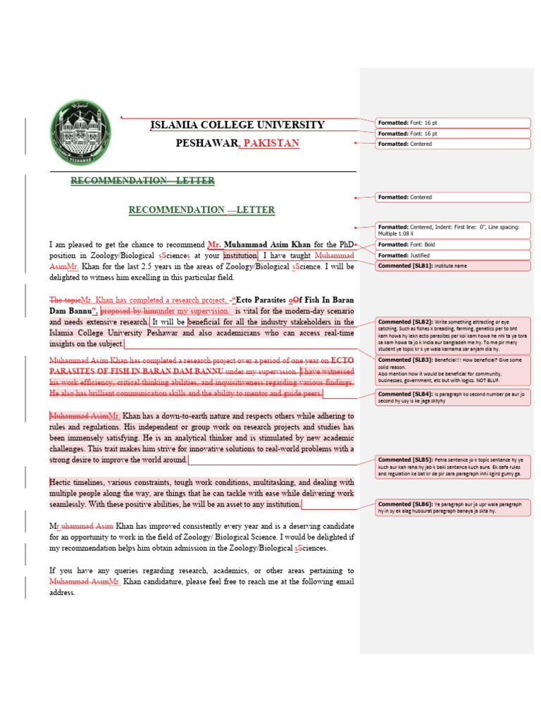 Super Rec Letter | PDF