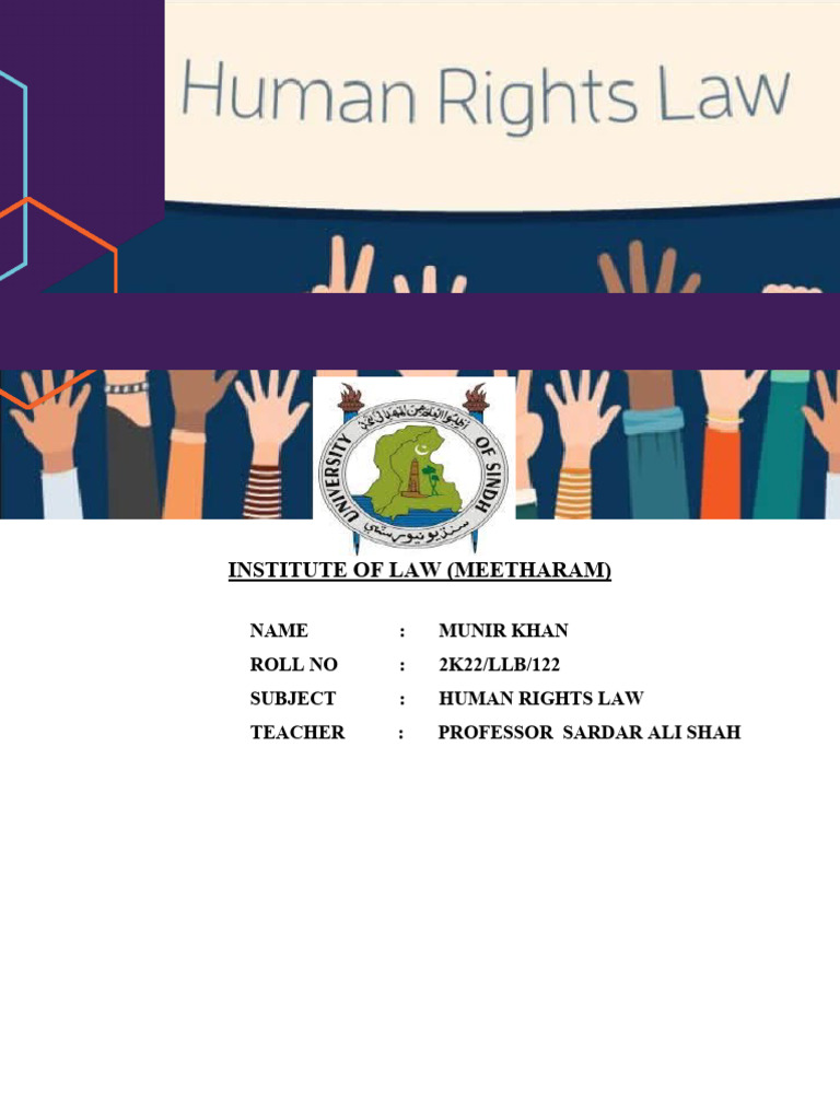 HUMAN RIGHTS LAW ASSIGNMENT Final | PDF | Internally Displaced Person ...