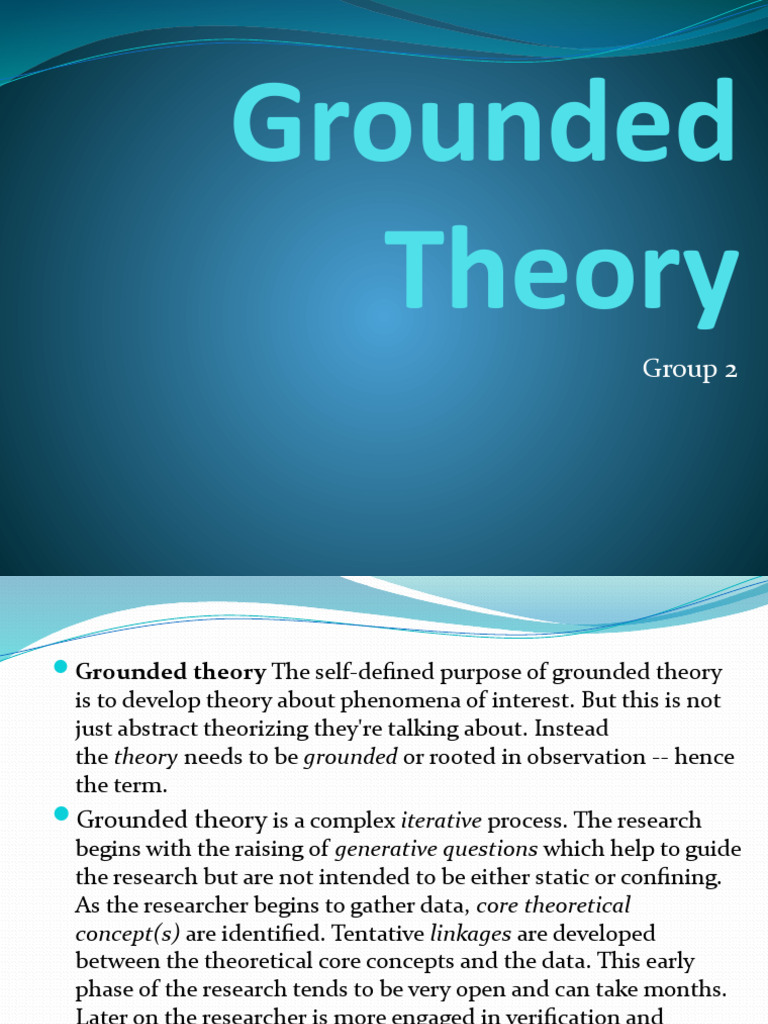 Grounded Theory | PDF | Theory | Epistemology Of Science