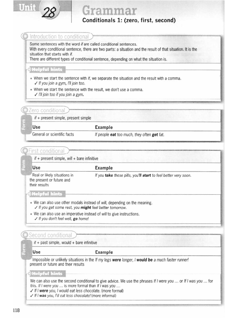 Conditionals 0,1,2 | PDF
