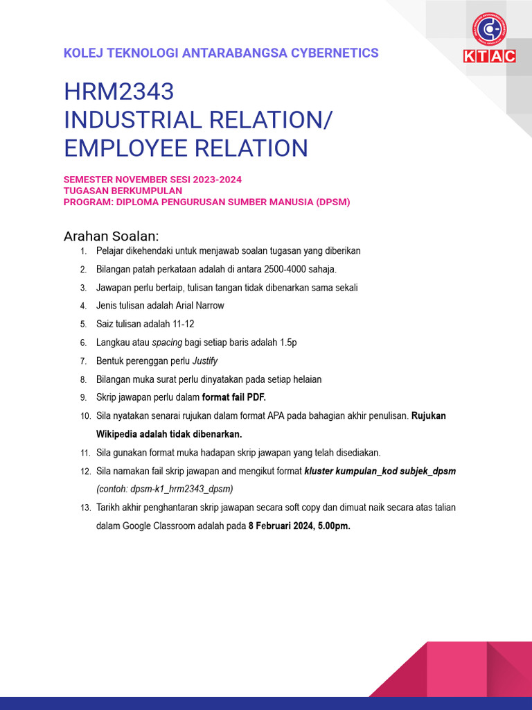 Intan Nor Shafieka - NOV23-GROUP-Q-HRM2343-DPSM | PDF