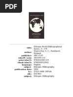 Ethiopian Kings and Emperors List | PDF | Monarch | Monarchy