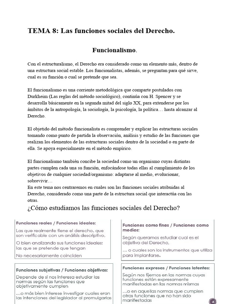 Tema 8 Resumen | PDF | Estructura social | Sociología