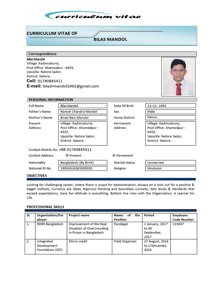 Curriculum Vitae of Bilash | PDF | Microsoft Windows | Software