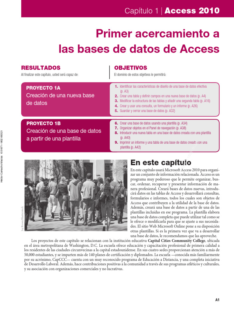 Primer Acercamiento A Las Bases de Datos de Access. (Héctor Camacho ...