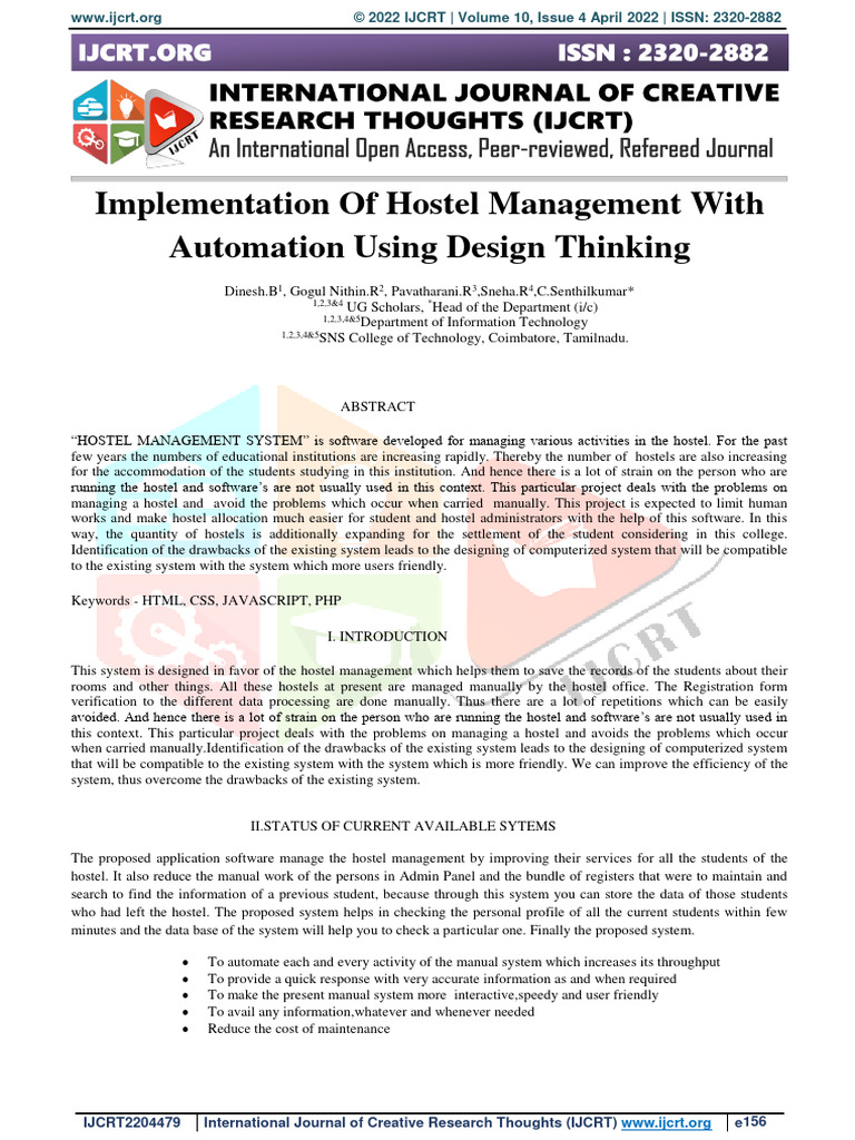 Automated Hostel Management | PDF | Backup | Software