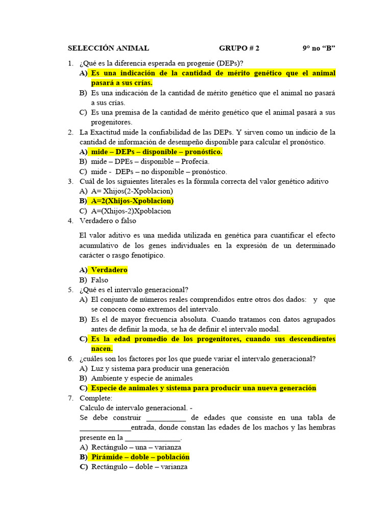 Guía de Selección Genética Animal | PDF | Fenotipo | Genética