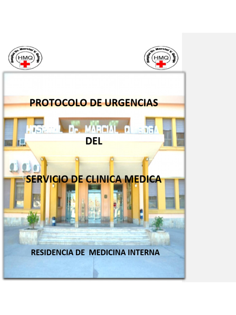Protocolo Presentacion HDMQ | PDF | Medical Specialties | Gastroenterology
