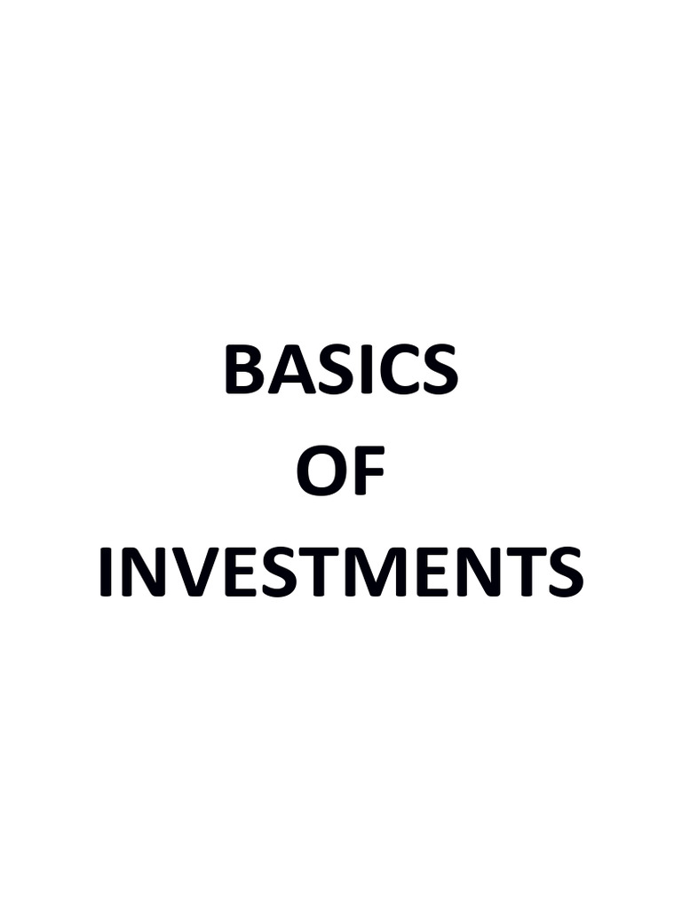 Investment Basics and Options Explained | PDF | Insurance | Life Insurance